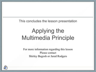 Multimedia Principle | PPT