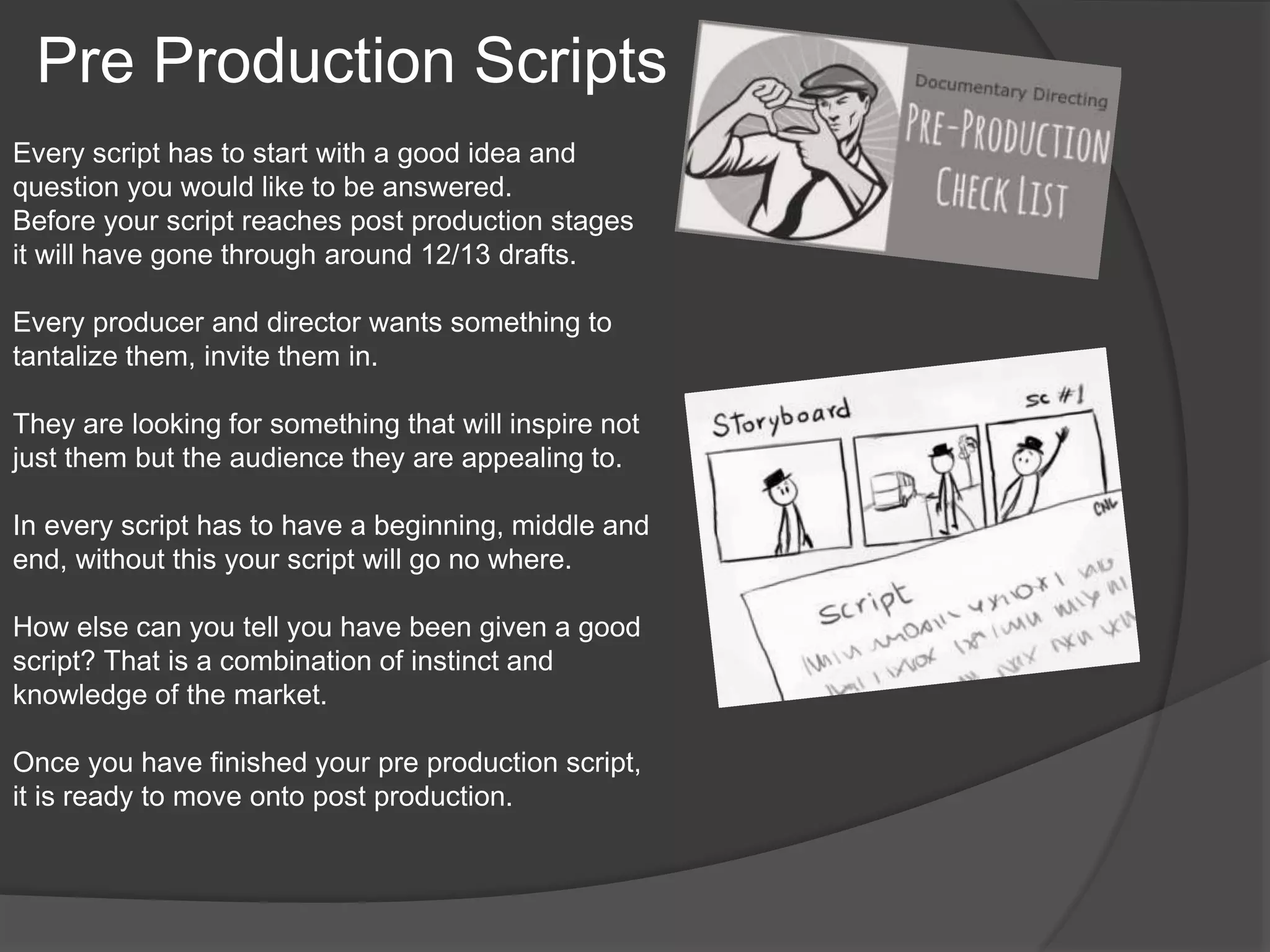 Media Presentation - Production | PPT
