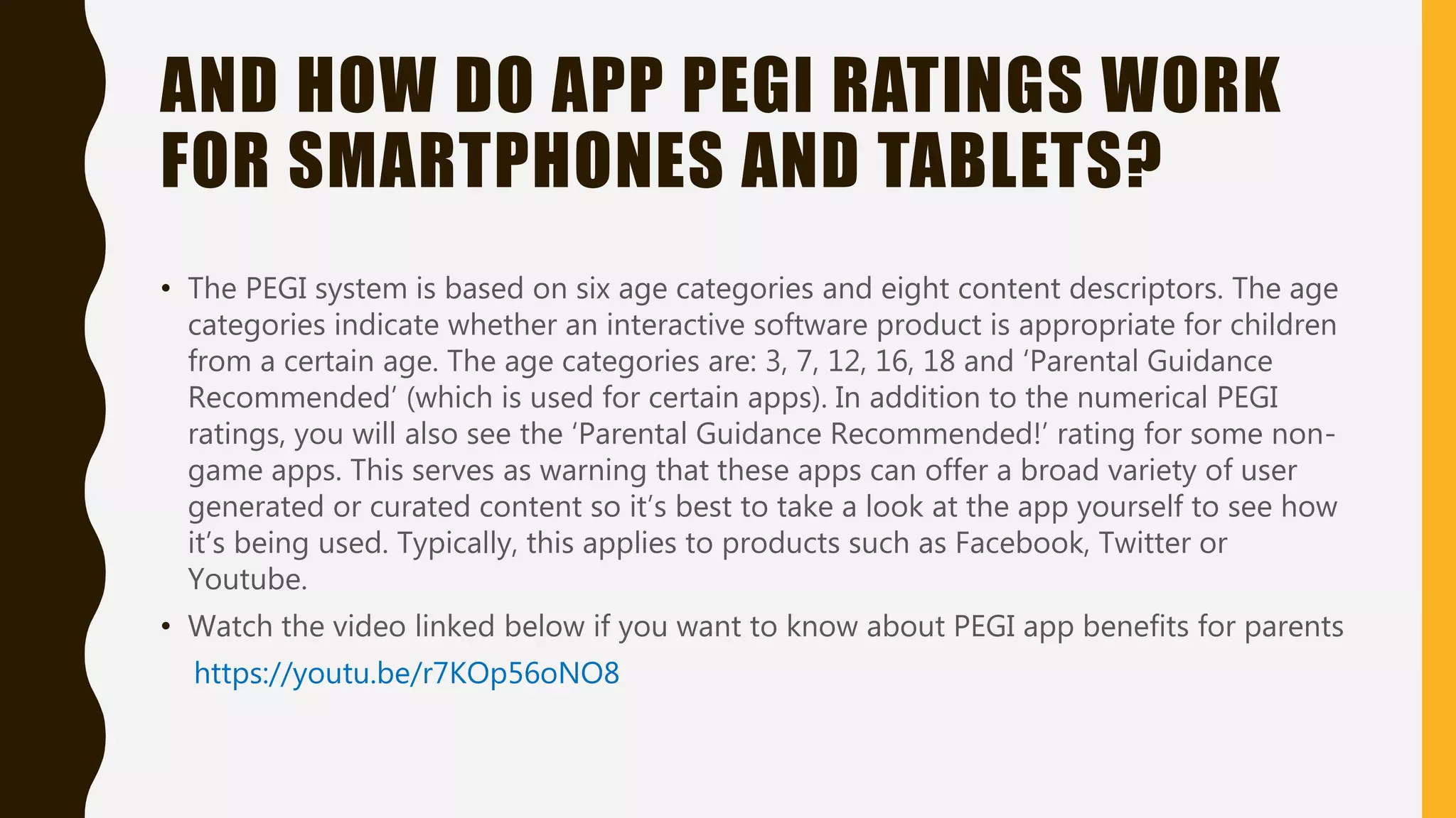 PEGI Presentation By Omer Faheem | PPT