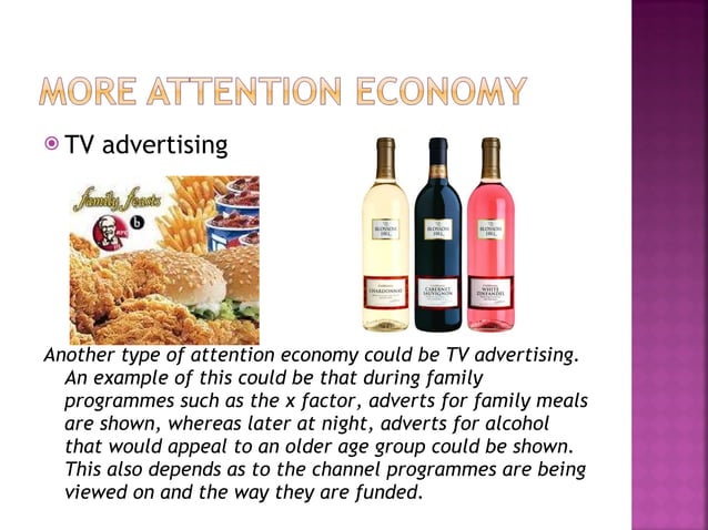 Media presentation attention economy | PPT
