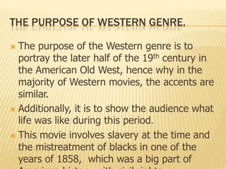 Media Presentation on Django Unchained. | PPT