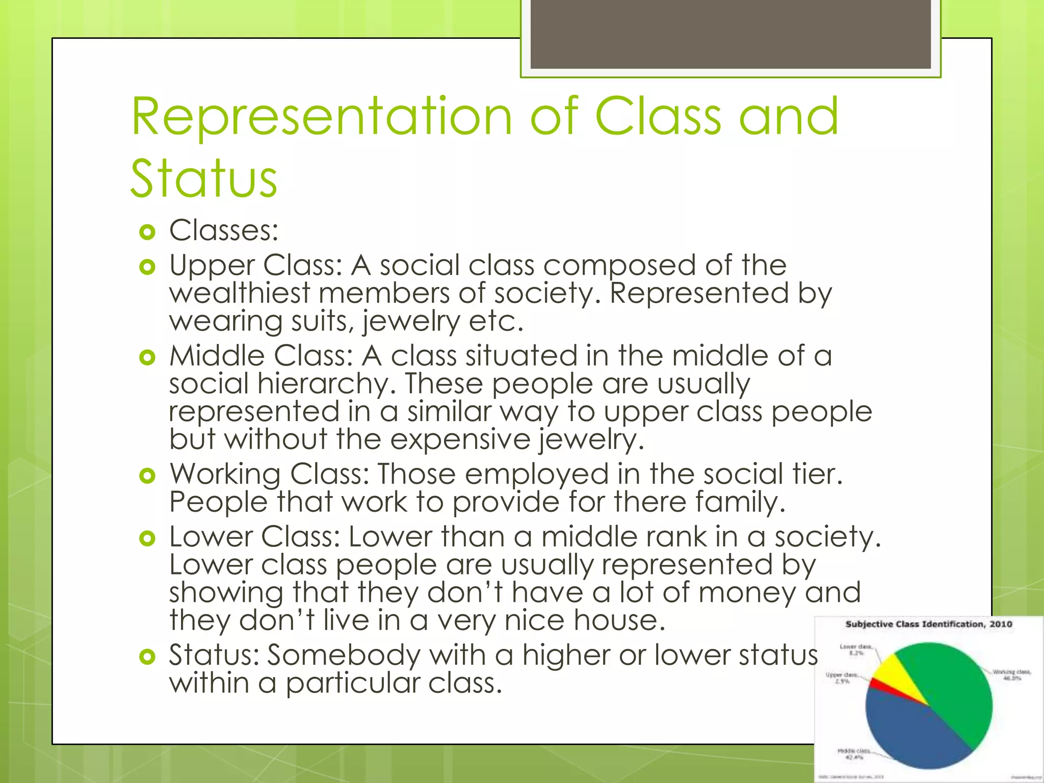 Media presentation on representation stereotypes and verisimilitude | PPT
