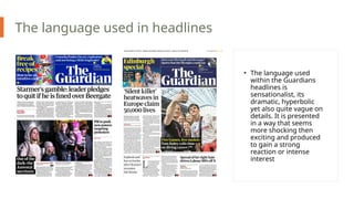 media presentation on The Guardian.ppt45 | PPT