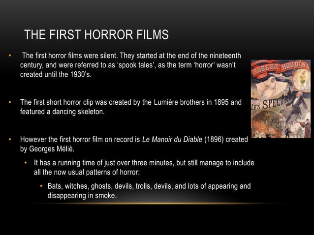 Horror Genre Presentation | PPT