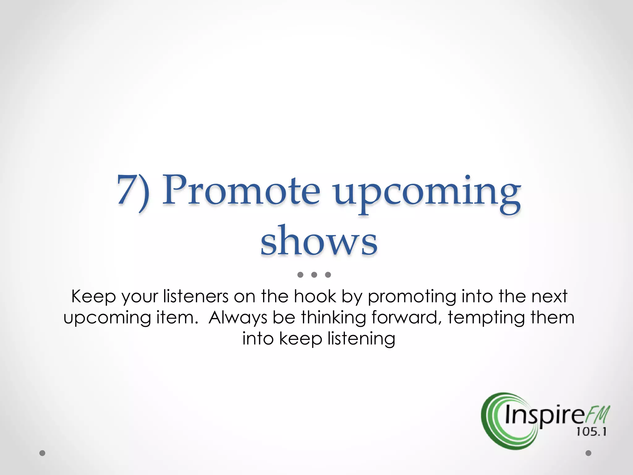 Media presenter training tips | PPT