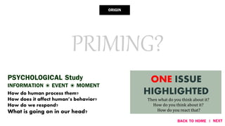 Current Research of Media Priming | PPTX