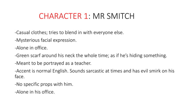 Introducing our characters. | PPTX