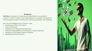 Media Production and Cinematography (DoP) (by Mavra Iqbal) | PPTX ...