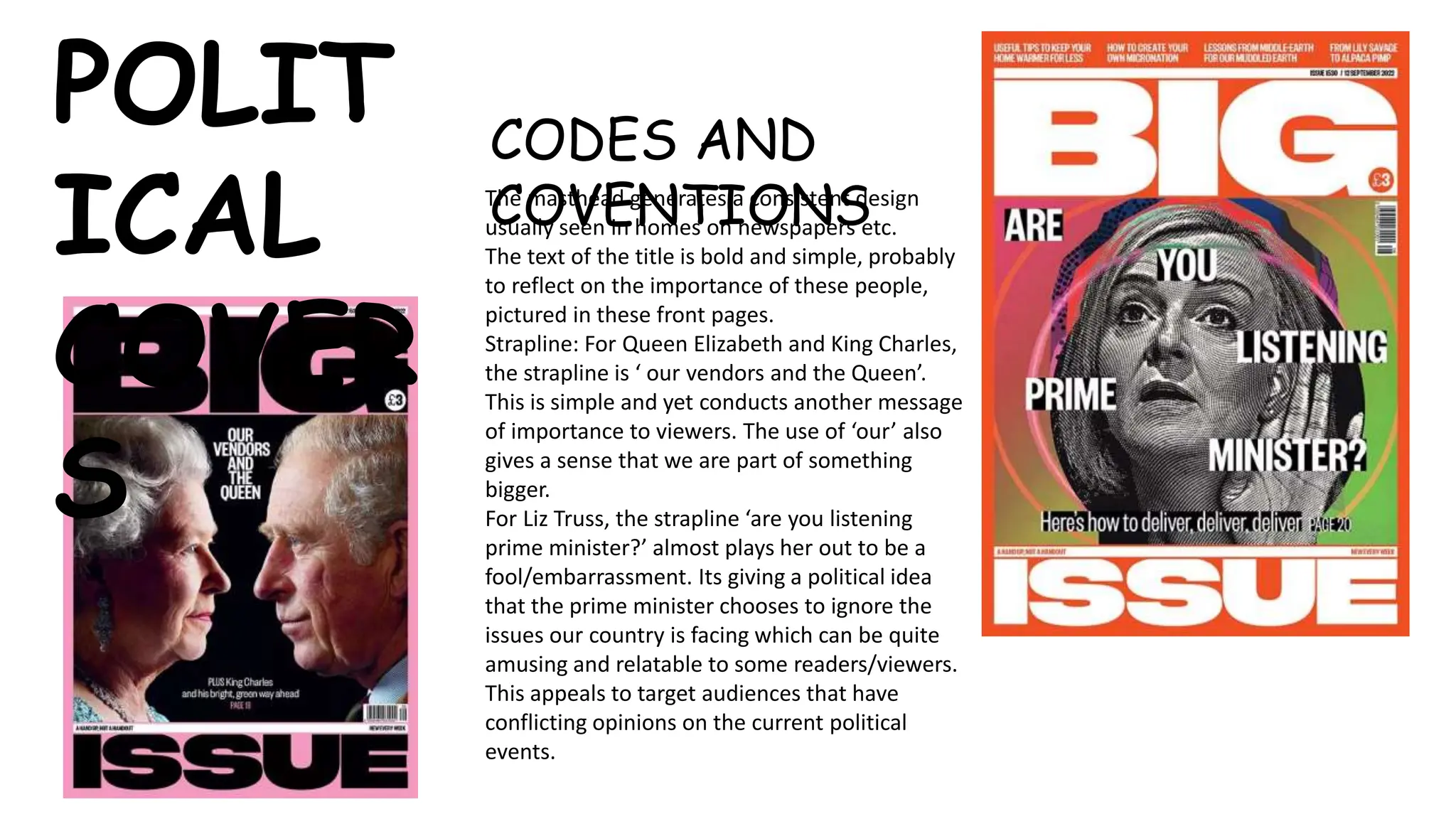 Codes and Conventions of Magazine covers | PPT