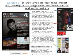 Media project evaluation | PPT