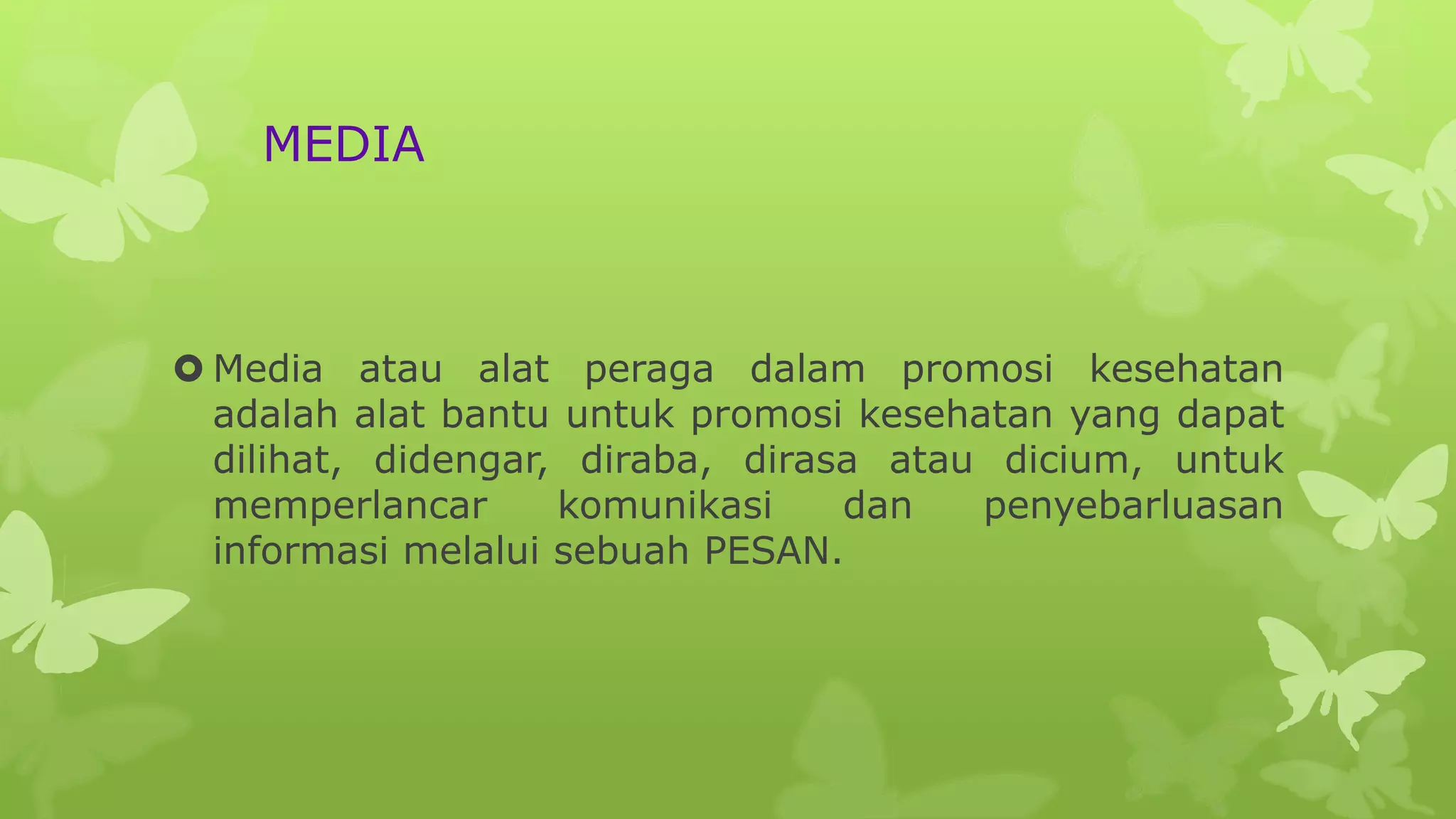 Media promkes | PPTX