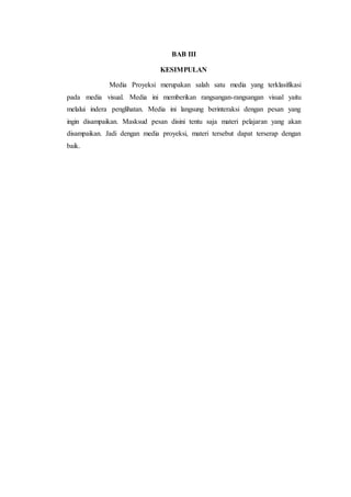 Media proyeksi (poster,kartun, dan komik) | PDF