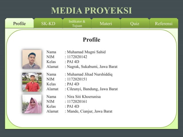 Media proyeksi | PPTX