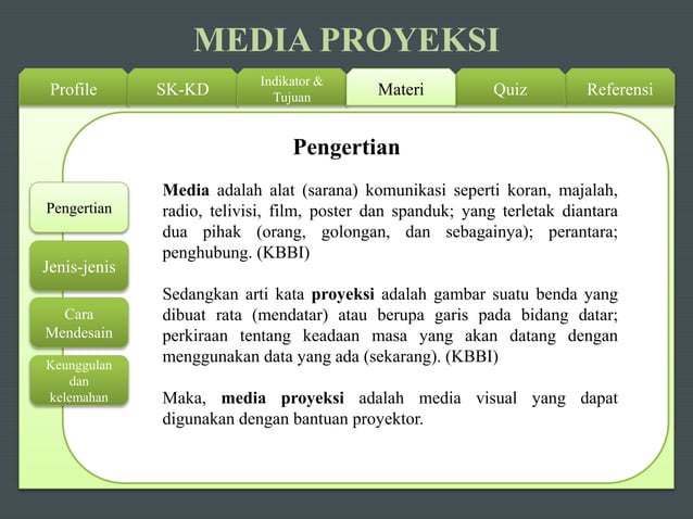Media proyeksi | PPTX