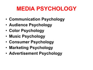 Media Psychology An Introduction | PPT
