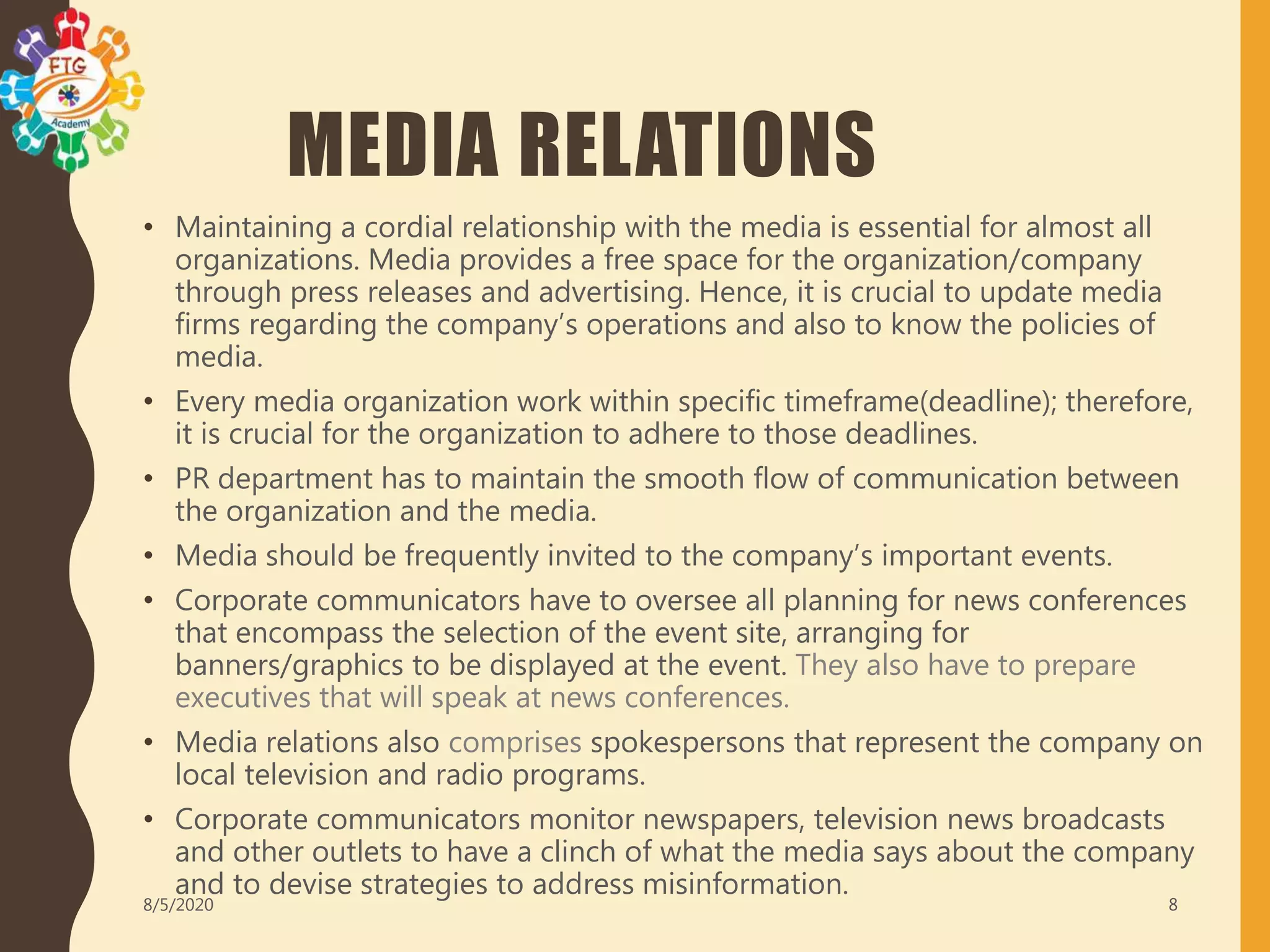 Media & Public Relations | PPTX