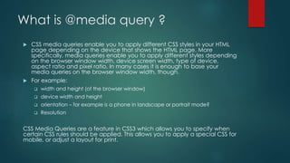 Media queries A to Z | PPT