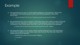 Media queries A to Z | PPT