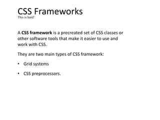 Media queries and frameworks | PPT