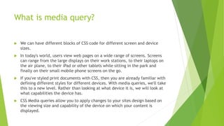 Media Query | PPTX