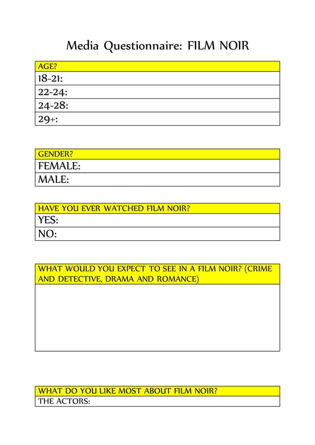 Media questionnaire | DOCX