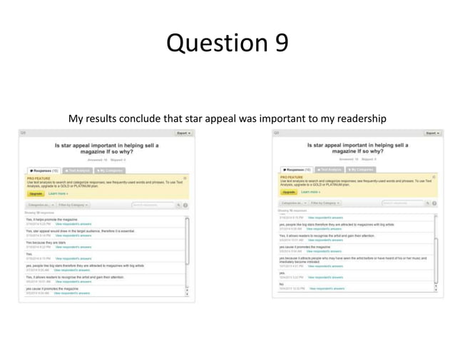 Media questionnaire answers | PPT