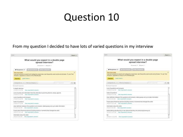 Media questionnaire answers | PPT