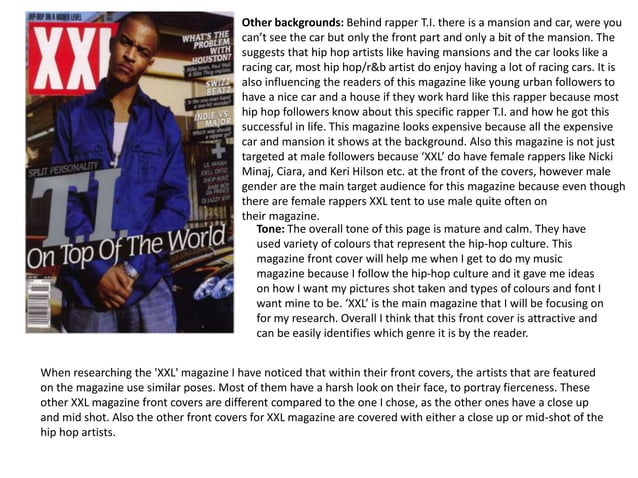 Hip Hop magazine analysis | PPTX | Hip Hop Music | Music