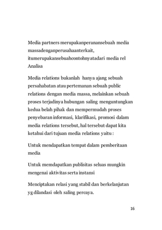 Media relation kelompok 7 | DOCX