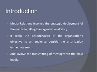 Media Relations | PPTX