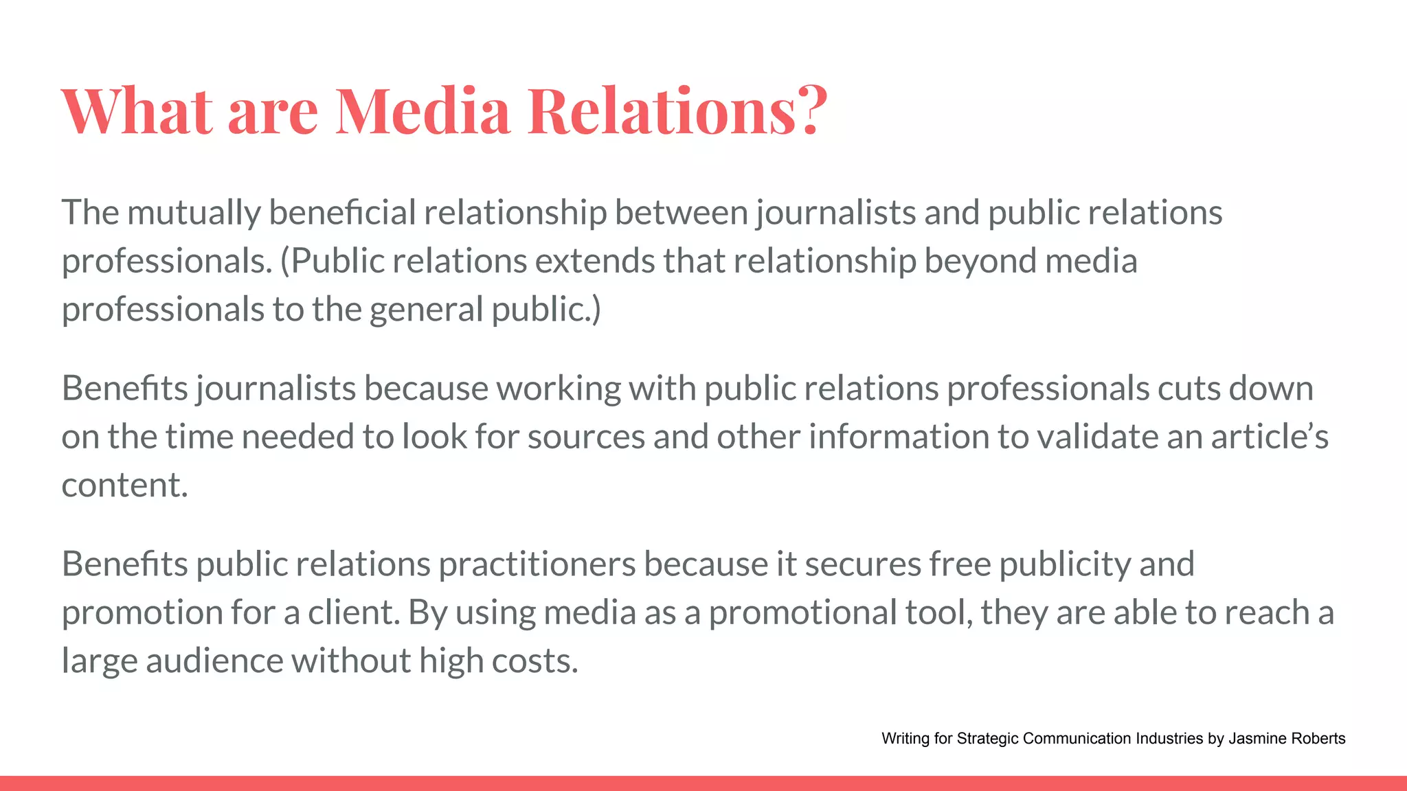 Media Relations | PDF