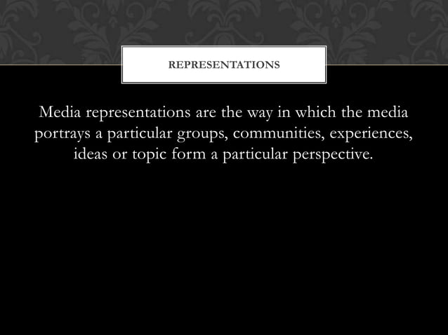 Media representaion and stereotypes | PPT