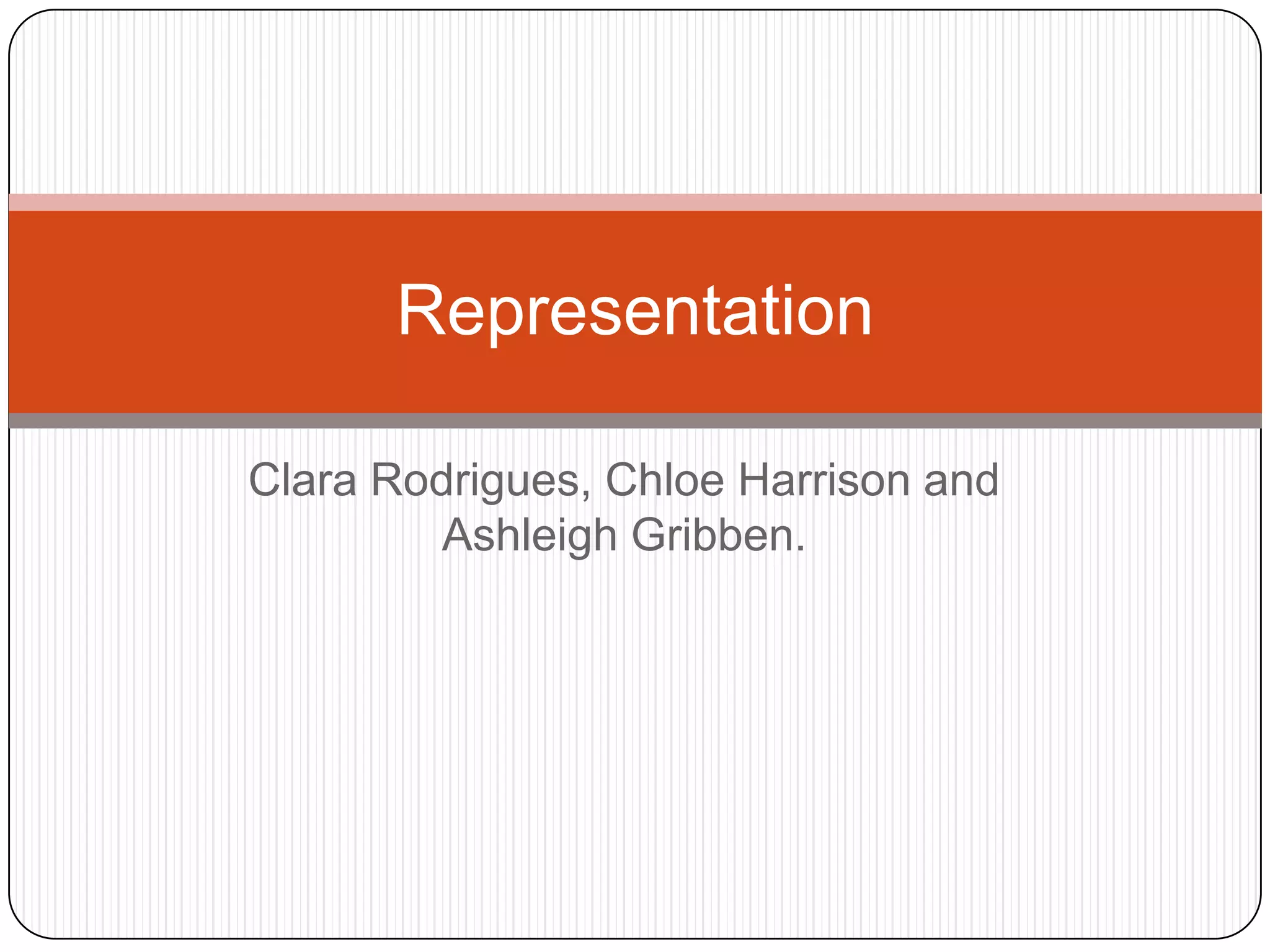 Media Representation | PPTX