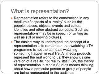 Media Representation | PPTX