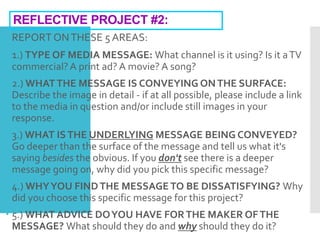 COMM 101 Reflective Project #2 Media representation example LUTHER ...