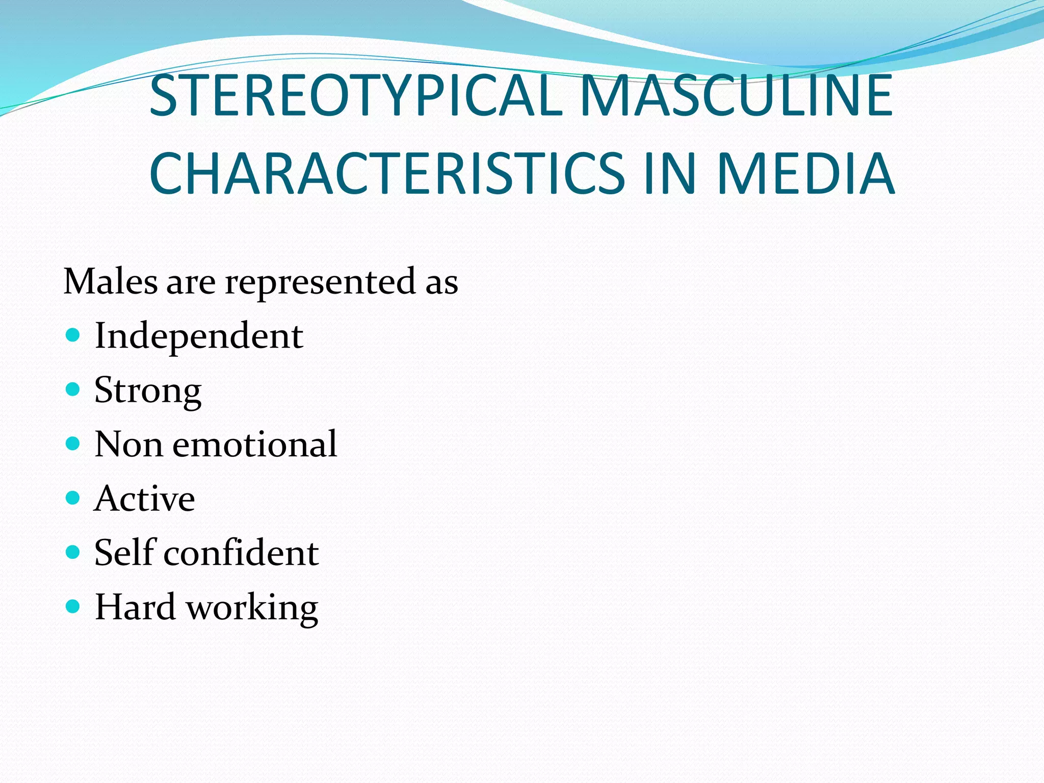 Media representation of gender | PPTX