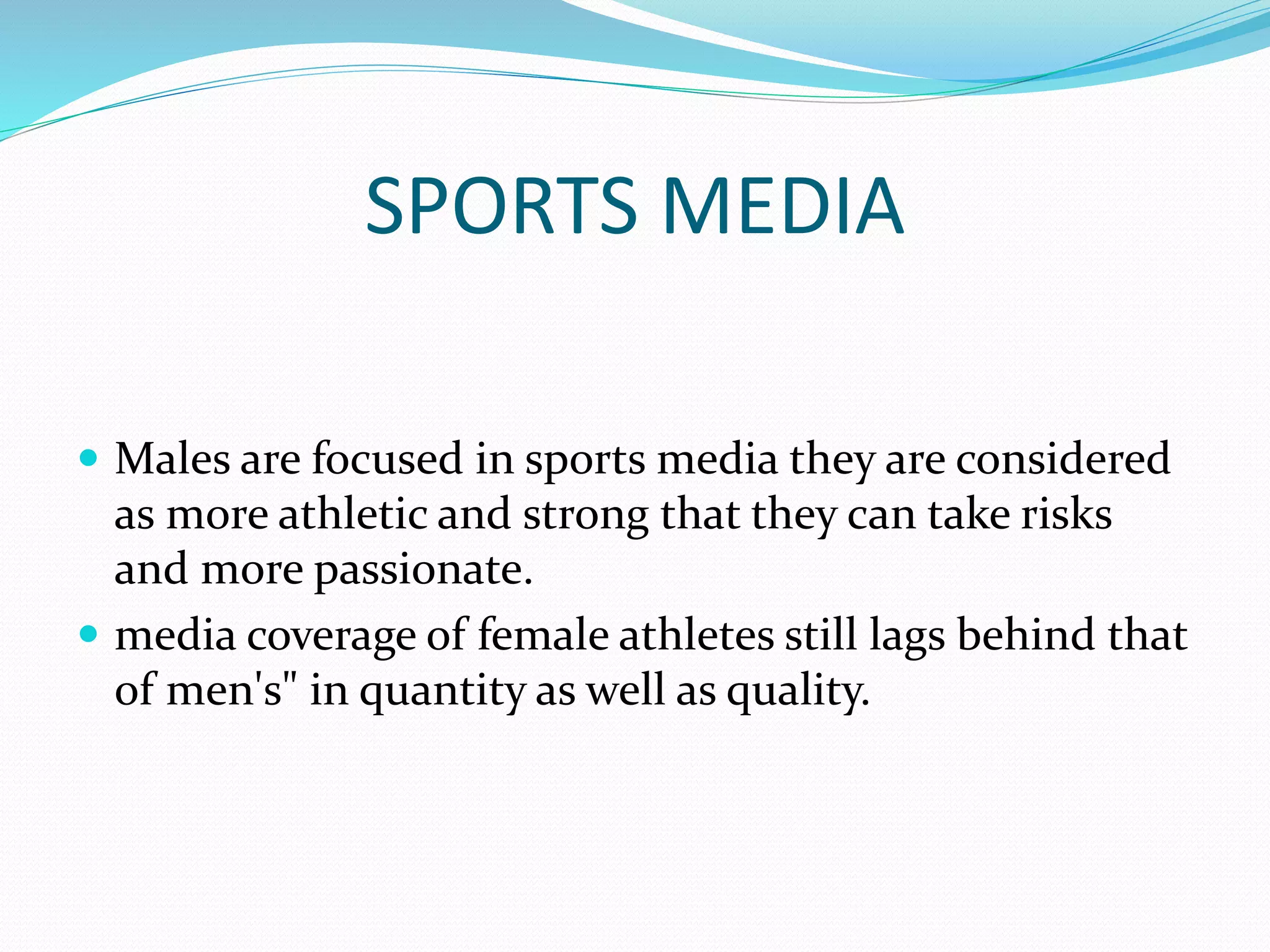 Media representation of gender | PPTX