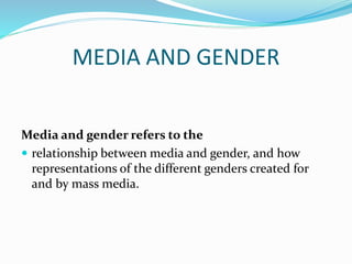 Media representation of gender | PPTX