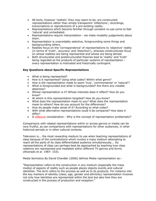 Media representation theory | DOC