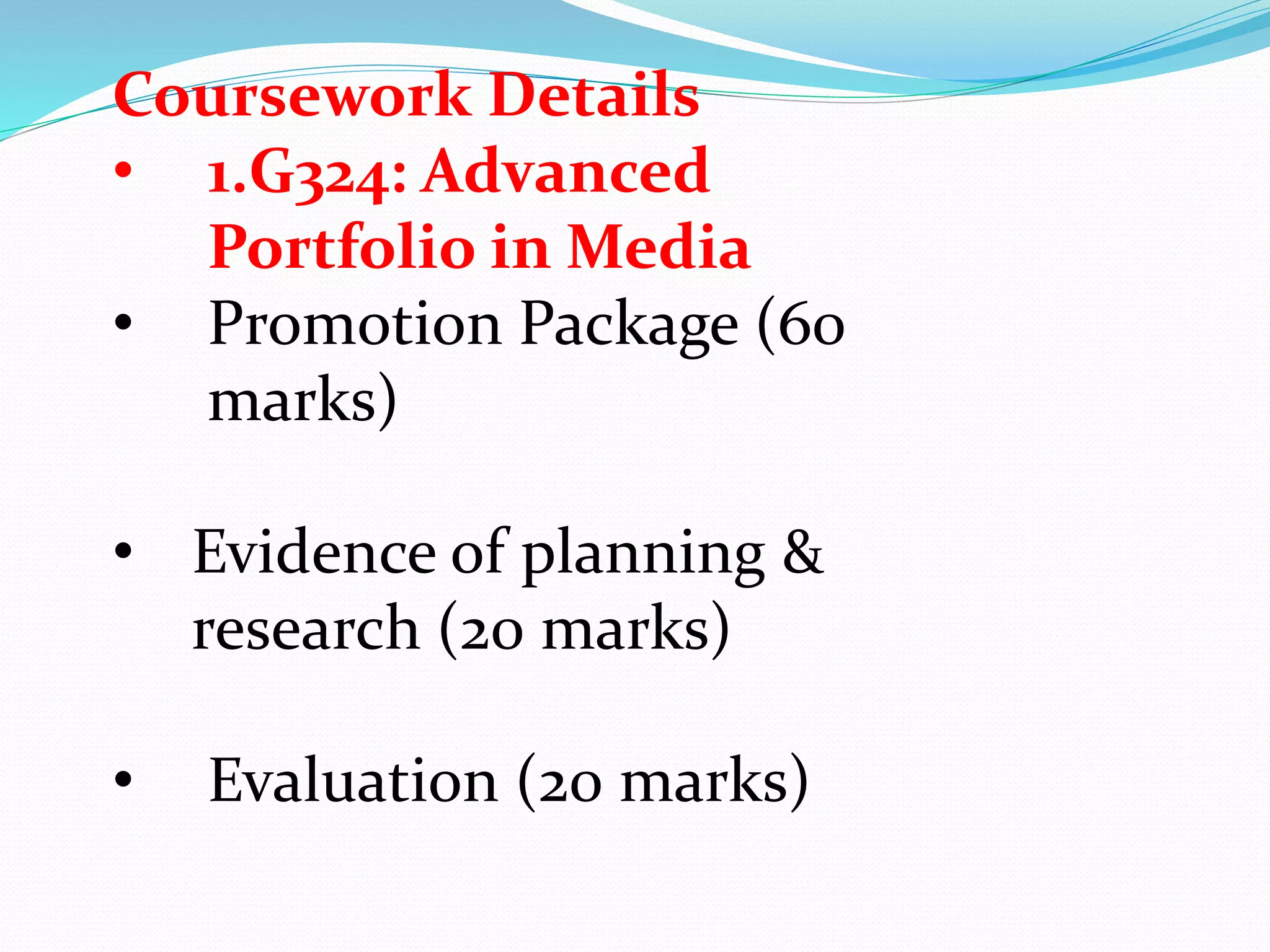 Media Requirements for A2 | PPTX