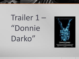 Media research donnie darko and knowing analysis | PPTX