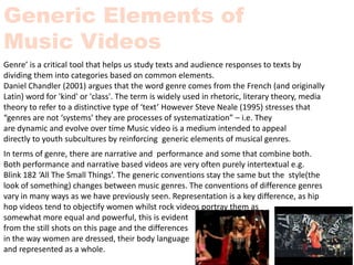 Media research music videos | PPTX