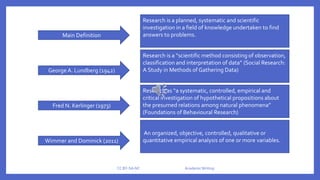 Media research ppt | PPTX