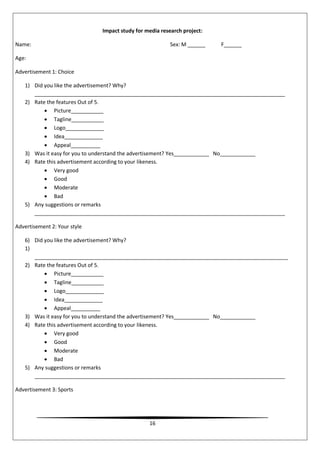 Media Research Report | PDF