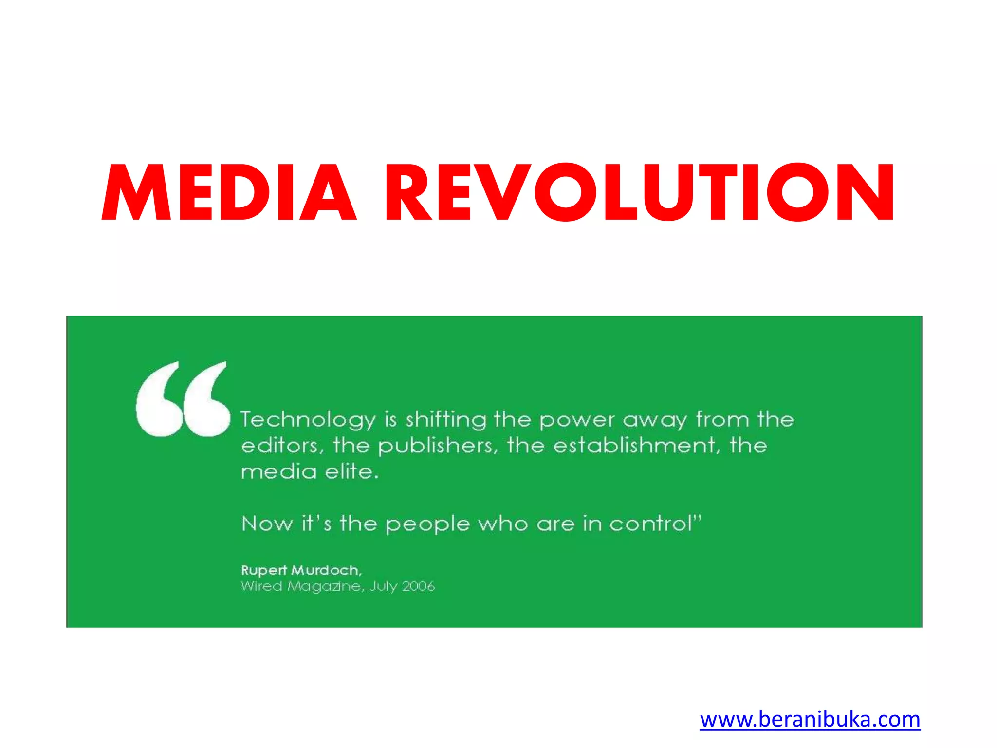 Media Revolution Indonesia 2020 | PPTX