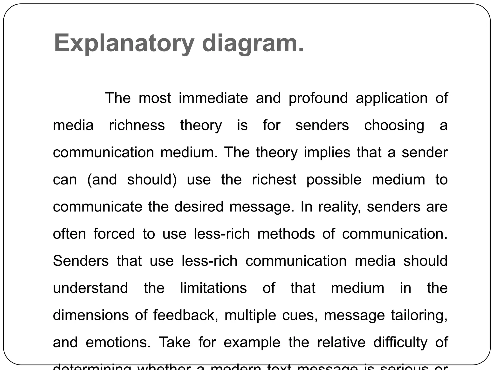 Media richness theory | PPTX