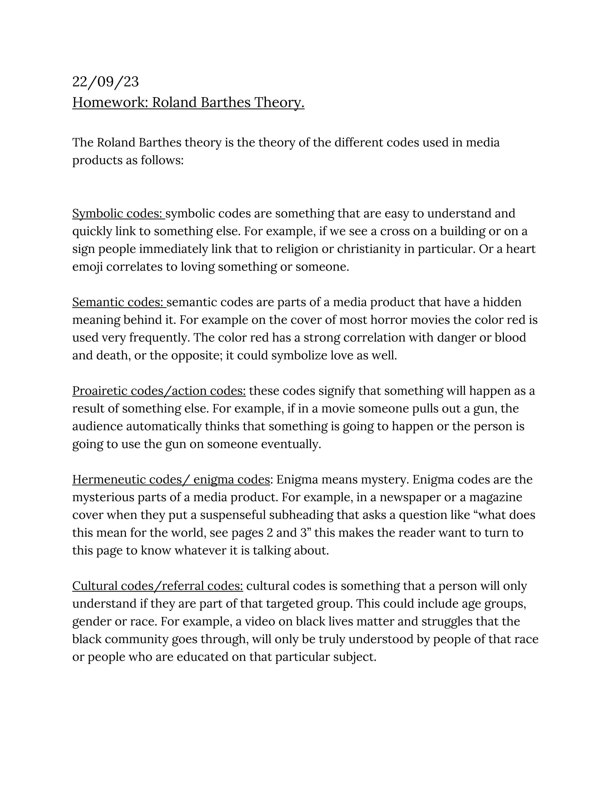 Roland Barnes theory. | DOCX