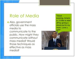 Media role in policymaking | PPTX