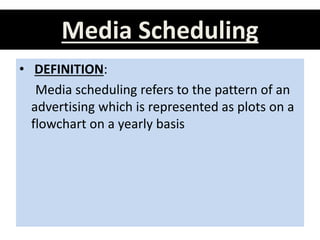 Media scheduling And Advertising Agency | PPTX