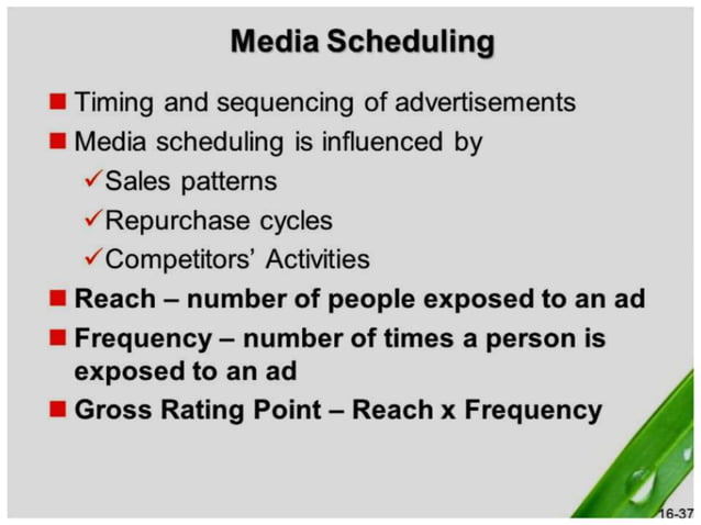 Media scheduling And Advertising Agency | PPTX
